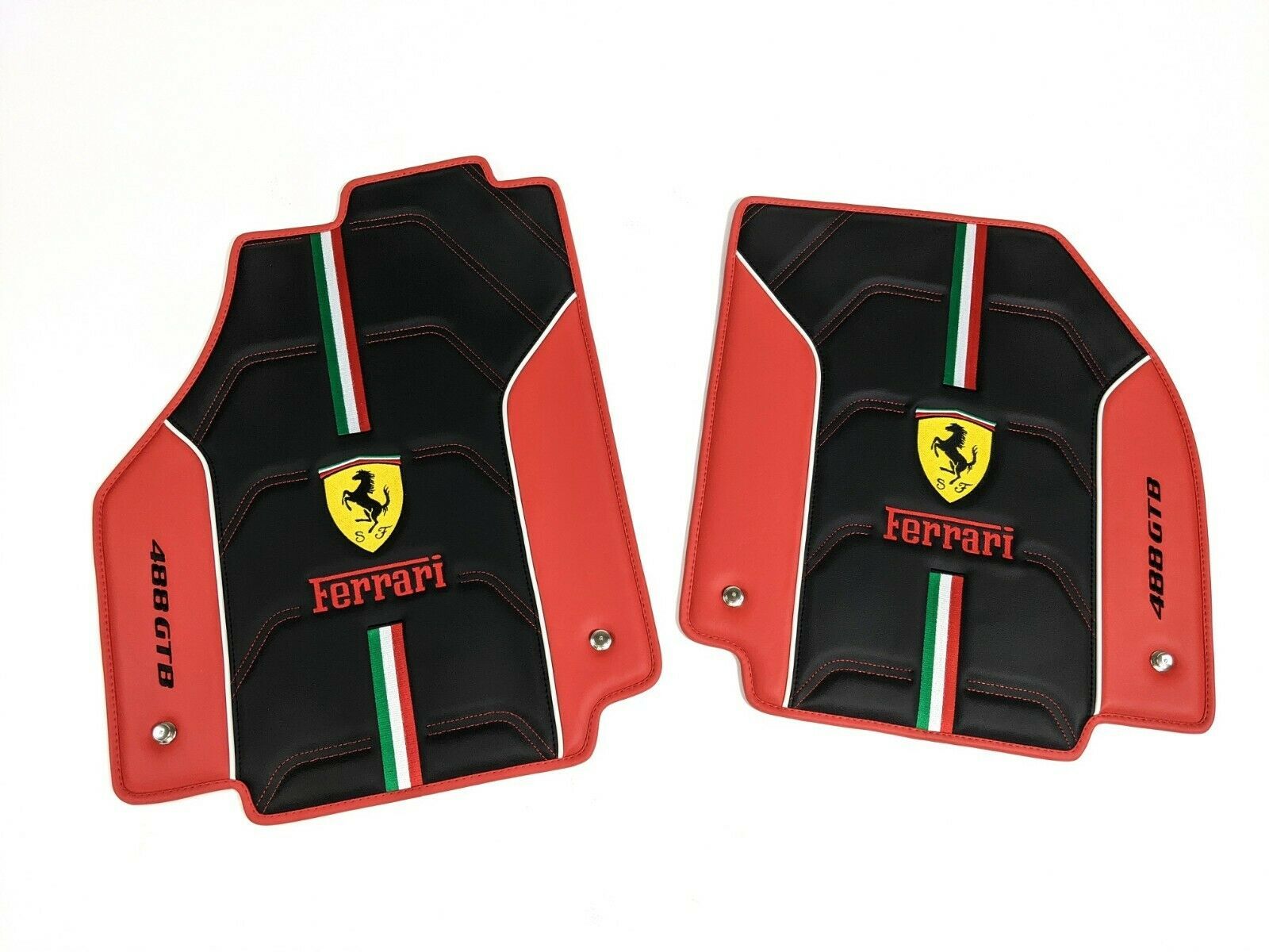 RHD Ferrari 488 GTB custom floor mats black/red - Car & Truck Parts ...