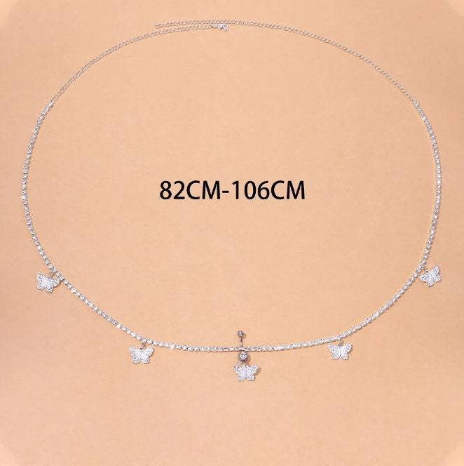 Sexy Belly Butterfly Belly Button Nail Women Charm Lounger Piercing ...