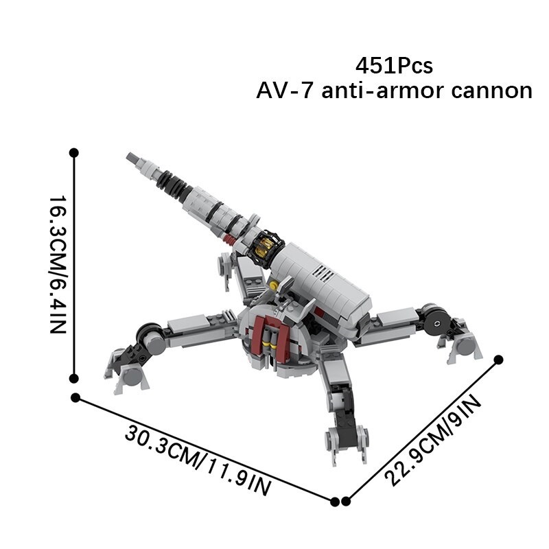 451pcs/set Star Wars AV-7 Anti-Vehicle Cannon Minifigures Building Toys ...