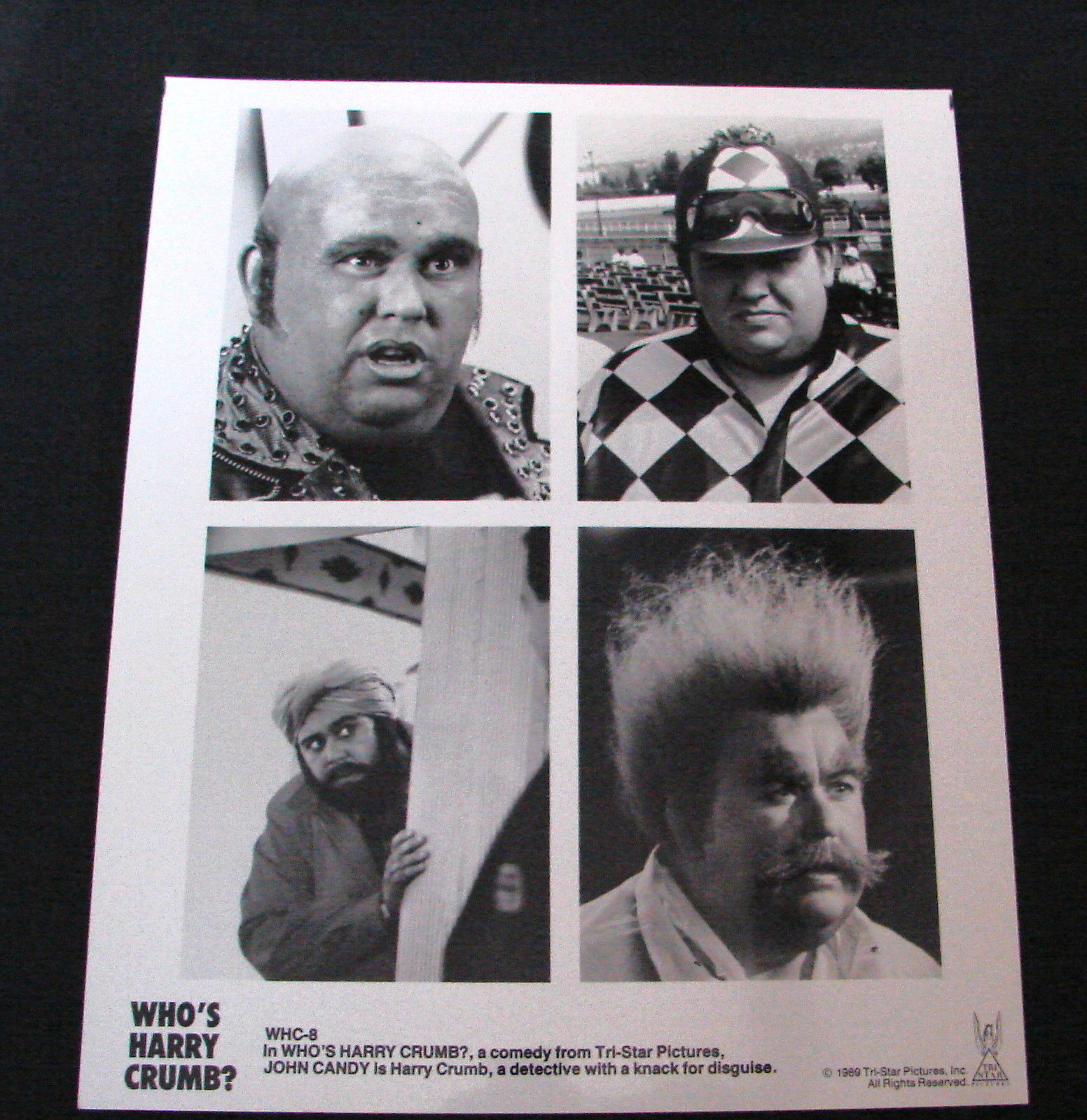 1989 Movie WHO'S HARRY CRUMB? 8x10 Press Photo JOHN CANDY WHC-8 ...