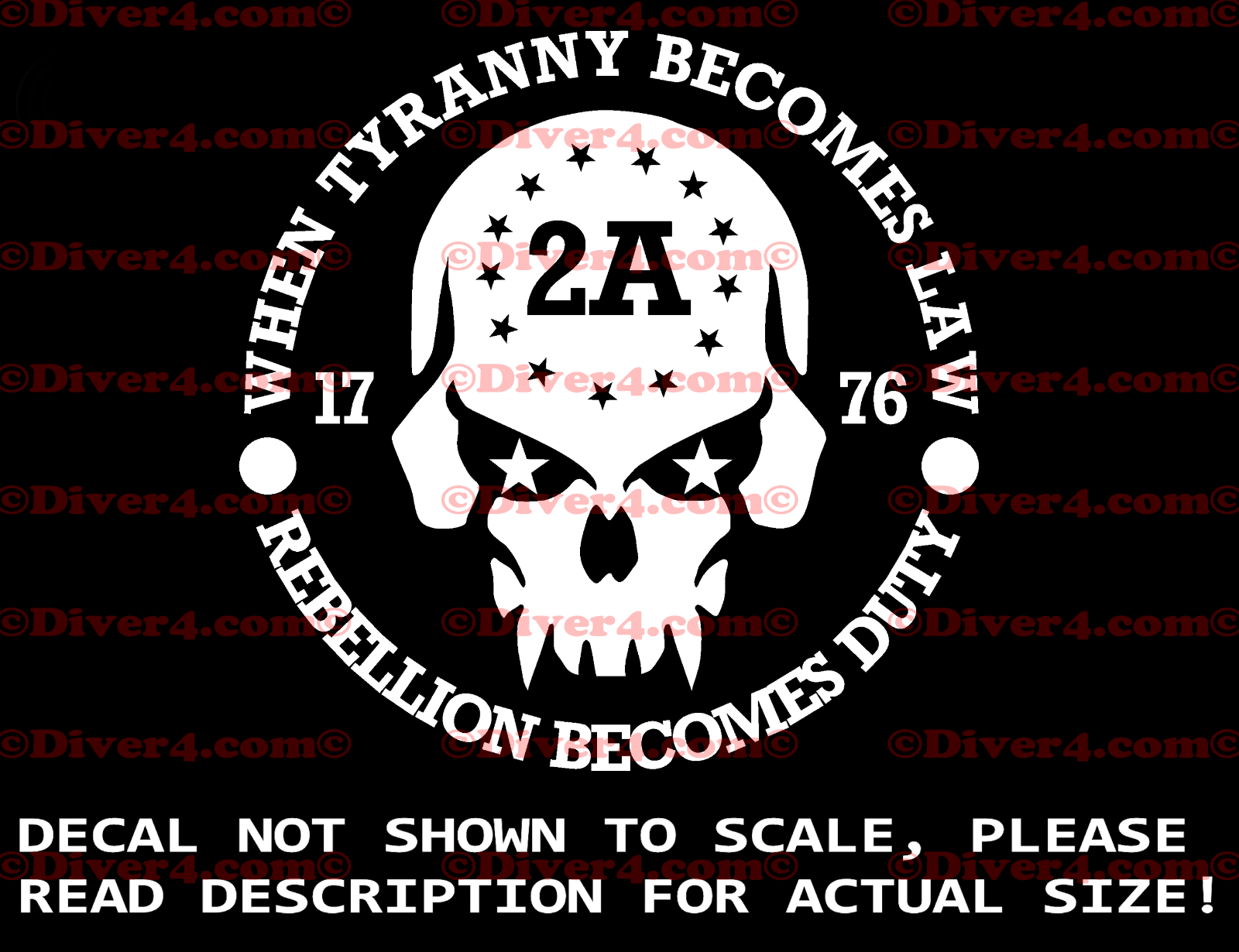 Round When Tyranny Becomes Law Rebellion Becomes Duty Vinyl Decal ...