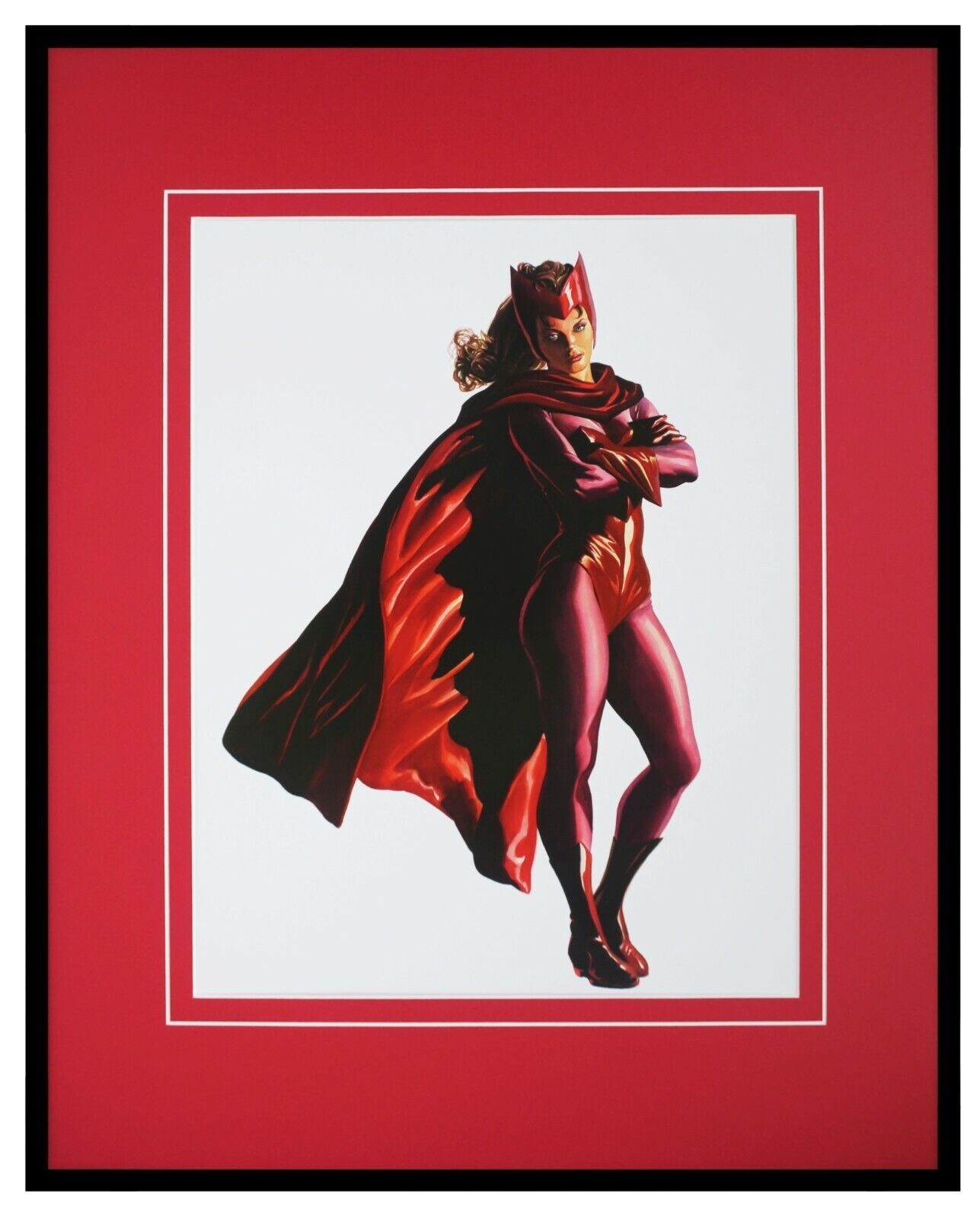 Scarlet Witch Framed 16x20 Alex Ross Official Marvel Poster Display ...