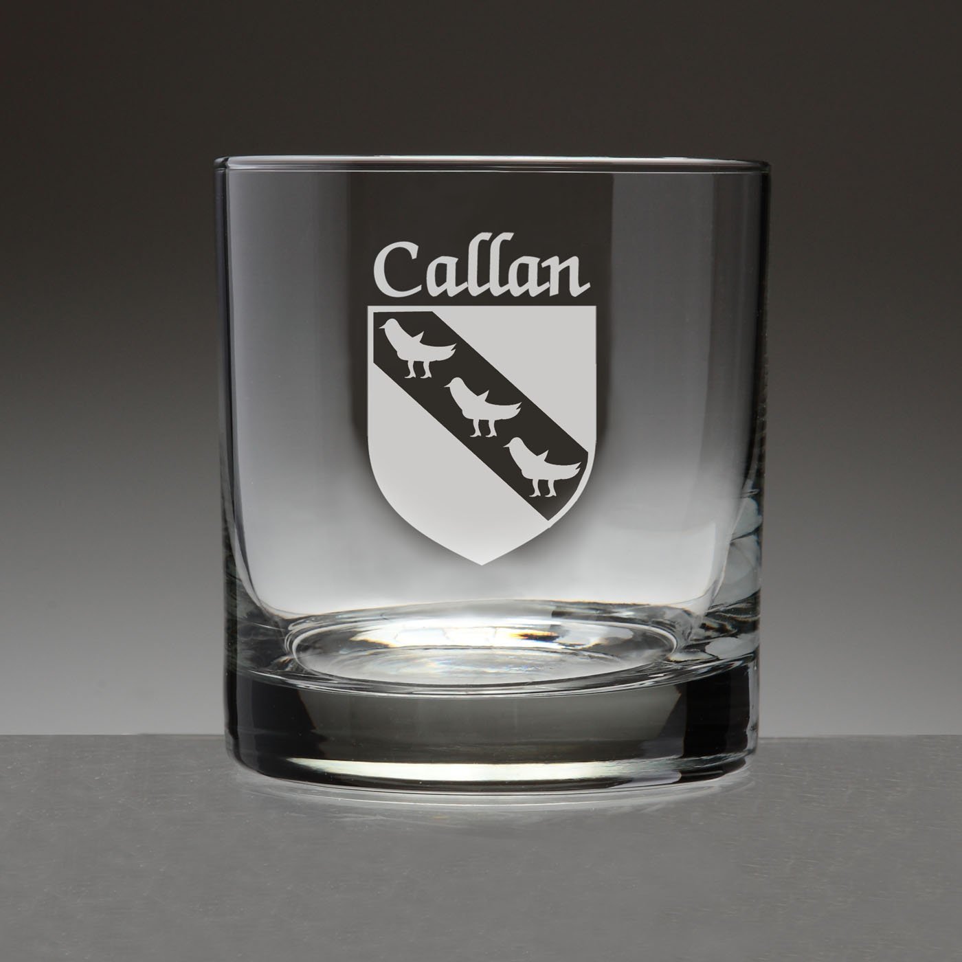 Callan Irish Coat of Arms Tumbler Glasses - Set of 4 (Sand Etched ...