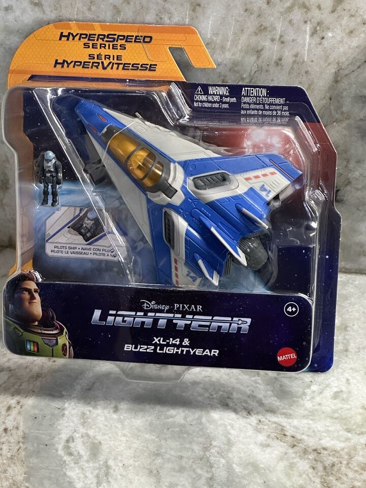 Disney Pixar Lightyear XL-14 & BUZZ Pilot Space Ship Hyperspeed Series ...