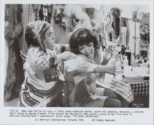 The Devil Within Her 8x10 photo sinister dwarf attacks Joan Collins ...