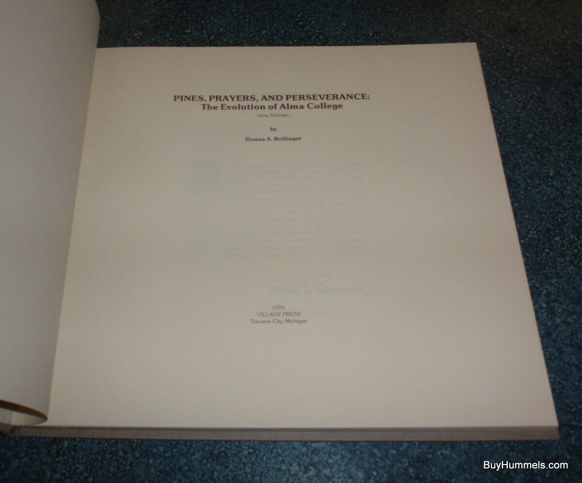 Alma College: Pines, Prayers, and Perseverance - Donna Bollinger 1976 ...