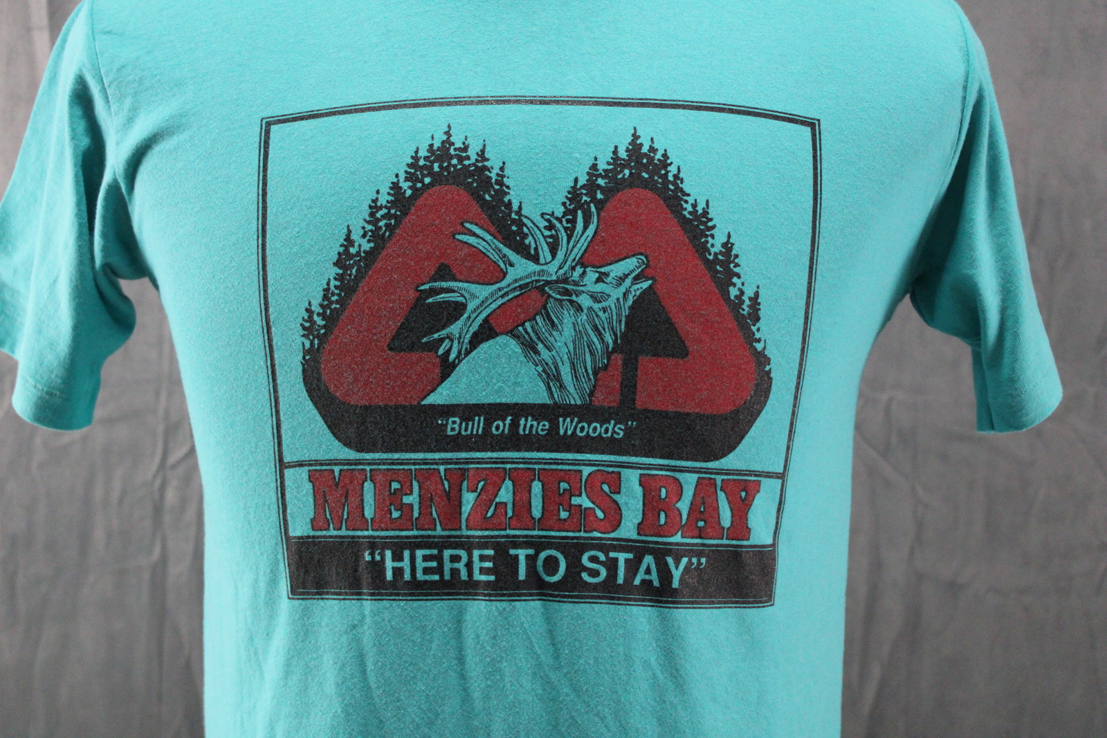 Vintage Graphic T-shirt - Menzies Bay Pulp Mill Here to Stay - Men's ...