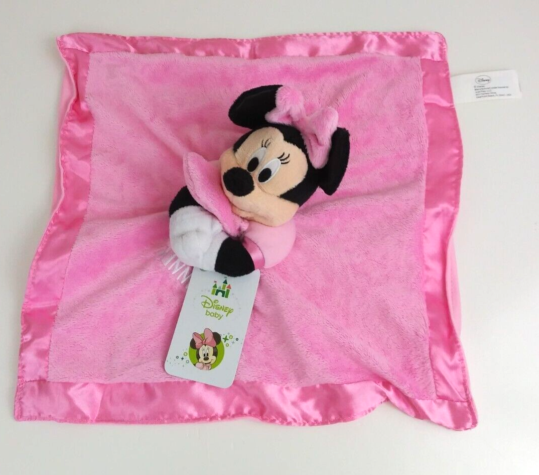 NWT 2013 Disney Baby Minnie Mouse Pink Silky Edge Security Snuggie ...