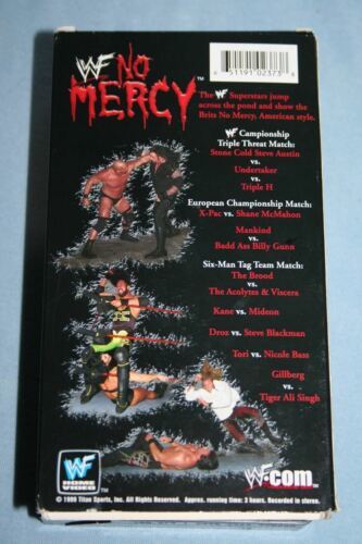 WWF 1999 NO MERCY VHS Steve Austin UNDERTAKER Triple H KANE Rare WWF ...