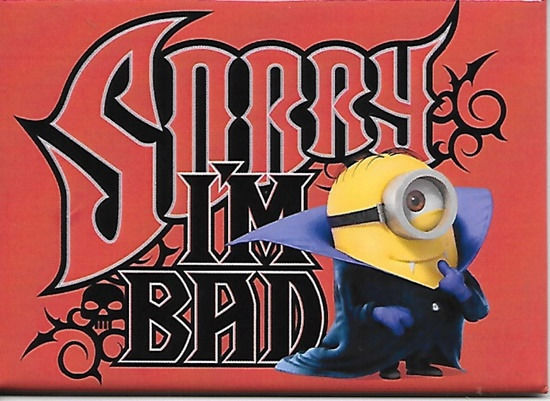 Minions Movie Sorry I'm Bad Minion Stuart as a Vampire Refrigerator ...