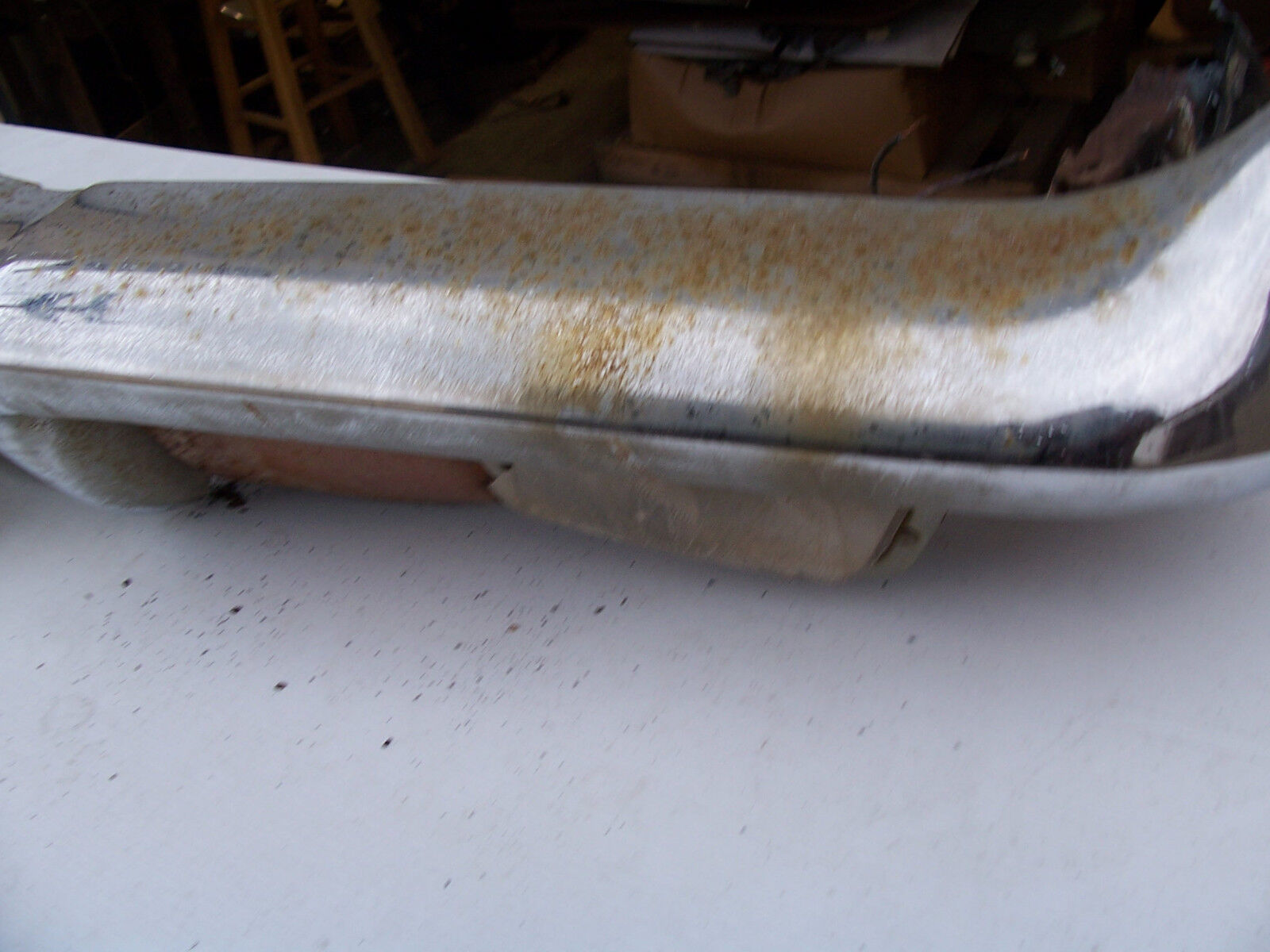 1960 CHEVY BEL AIR FRONT BUMPER RUST BAD CHROME 4 DOOR SEDAN OEM USED ...