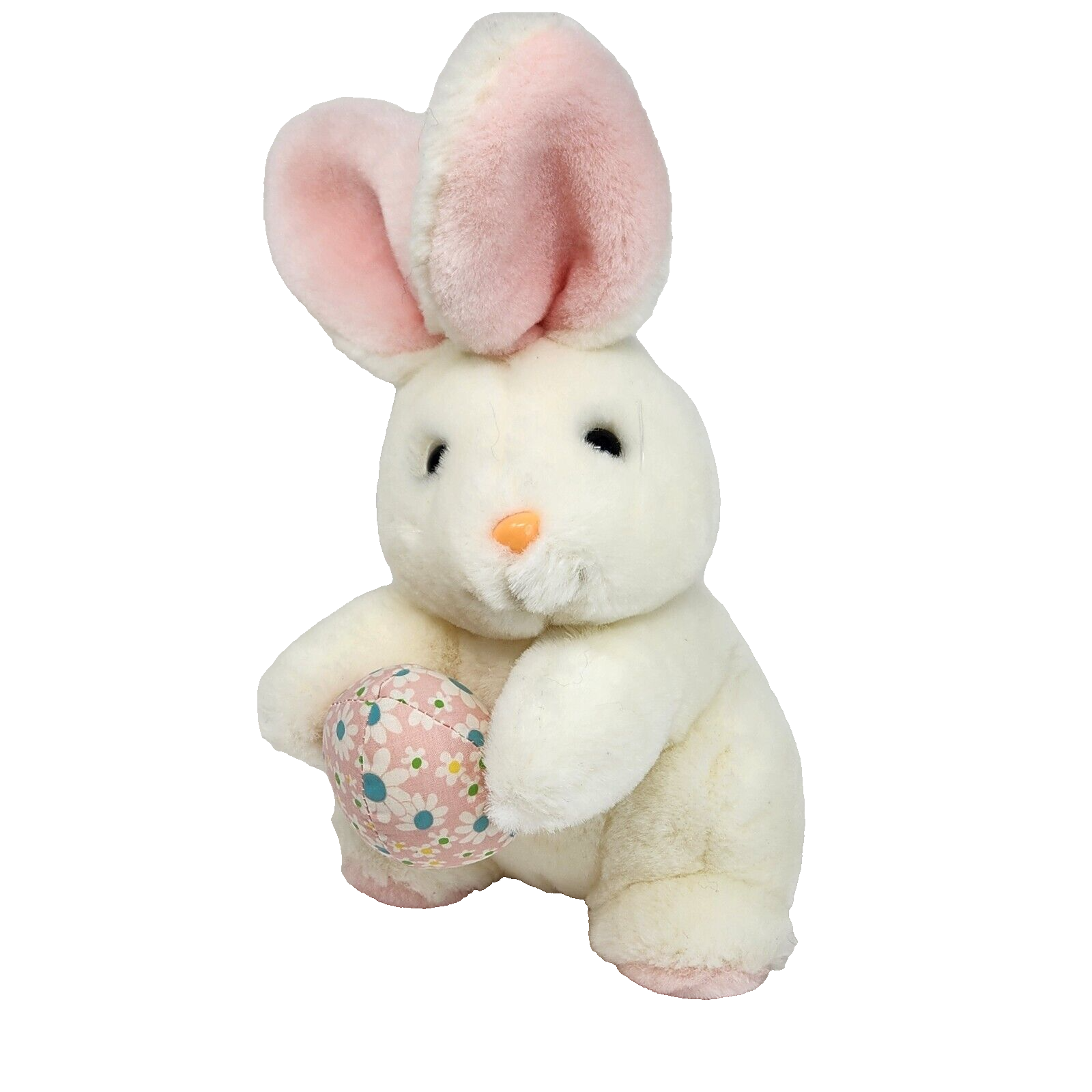 VINTAGE 1985 LOVE LAND BUNNY RABBIT W PINK EASTER EGG STUFFED ANIMAL ...