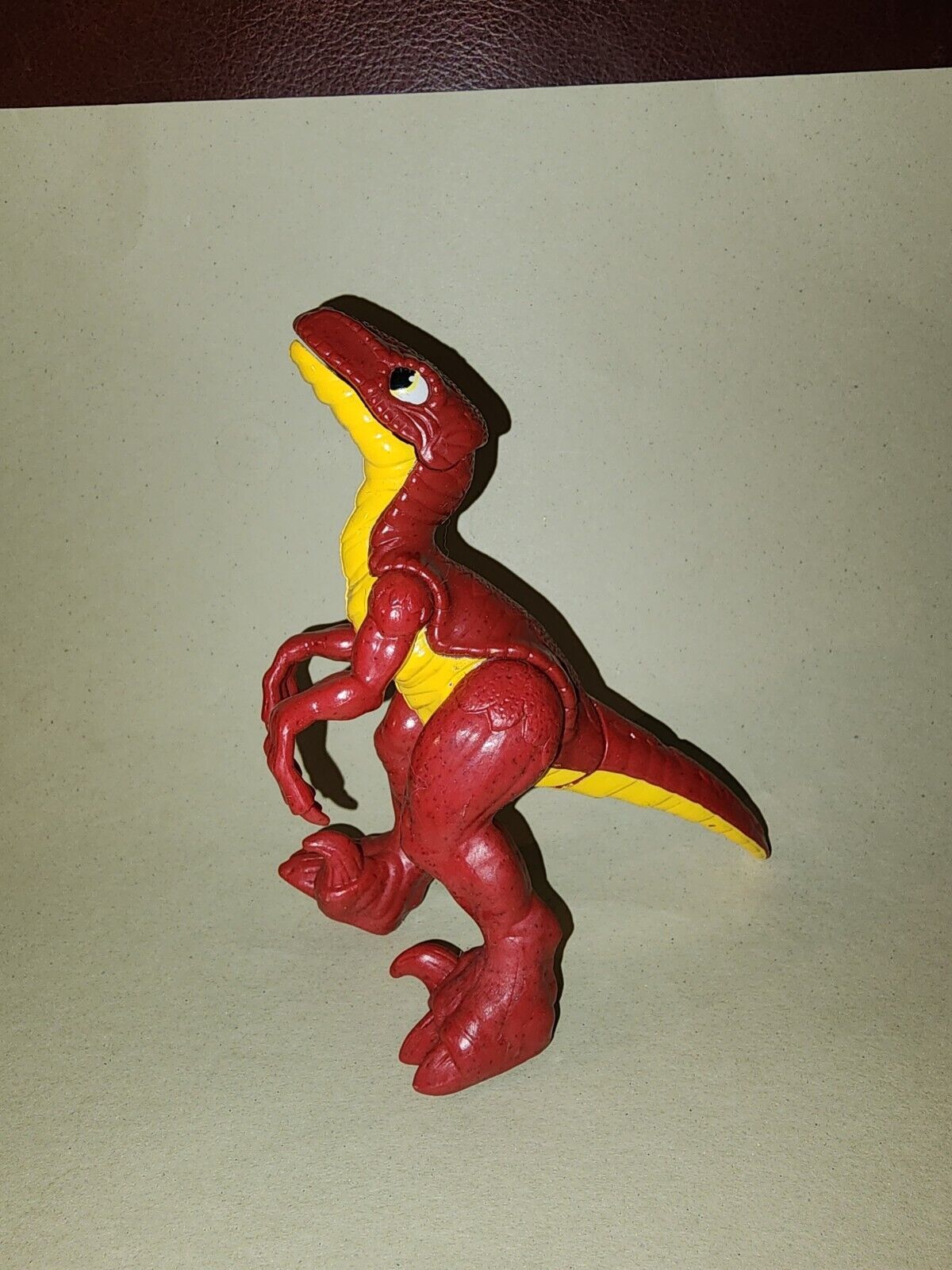 Fisher Price Imaginext Red Yellow Velociraptor Raptor Dinosaur Mattel ...