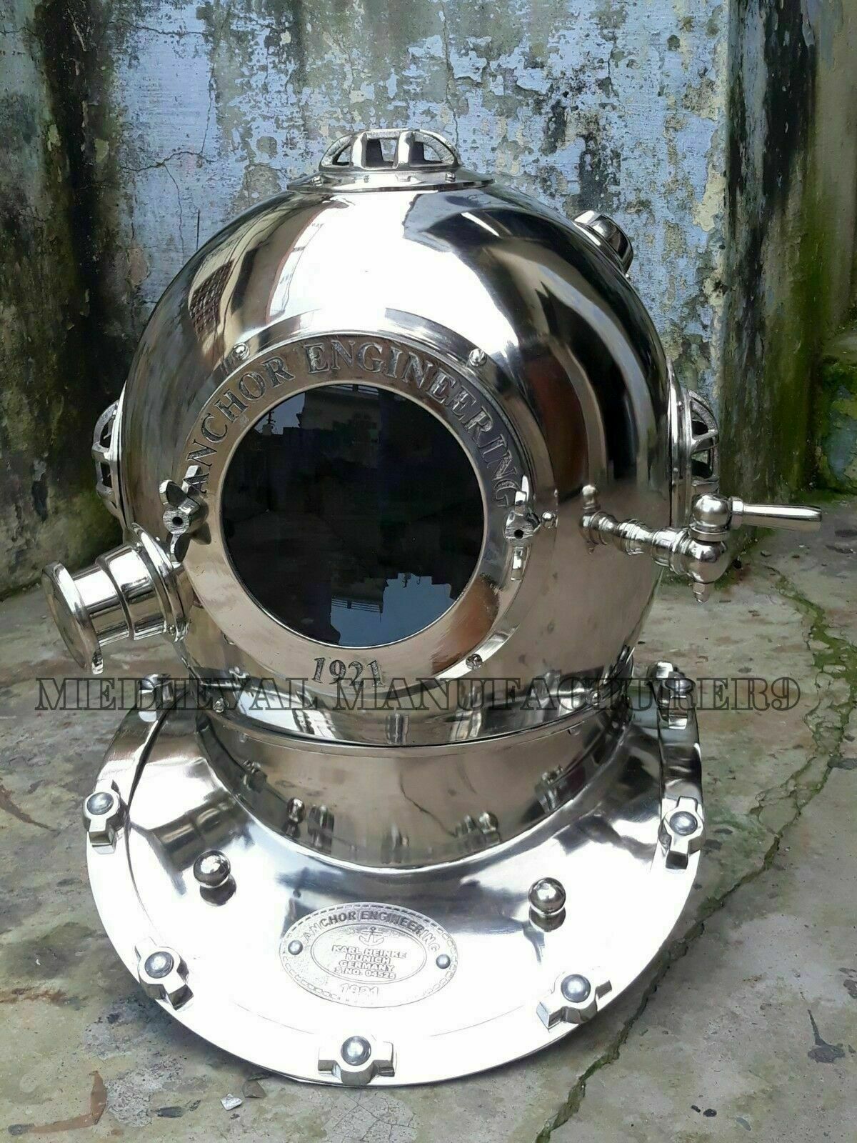 X-Mas 18 Inch Us Navy Diving Helmet Mark V Deep Sea Divers Helmet ...