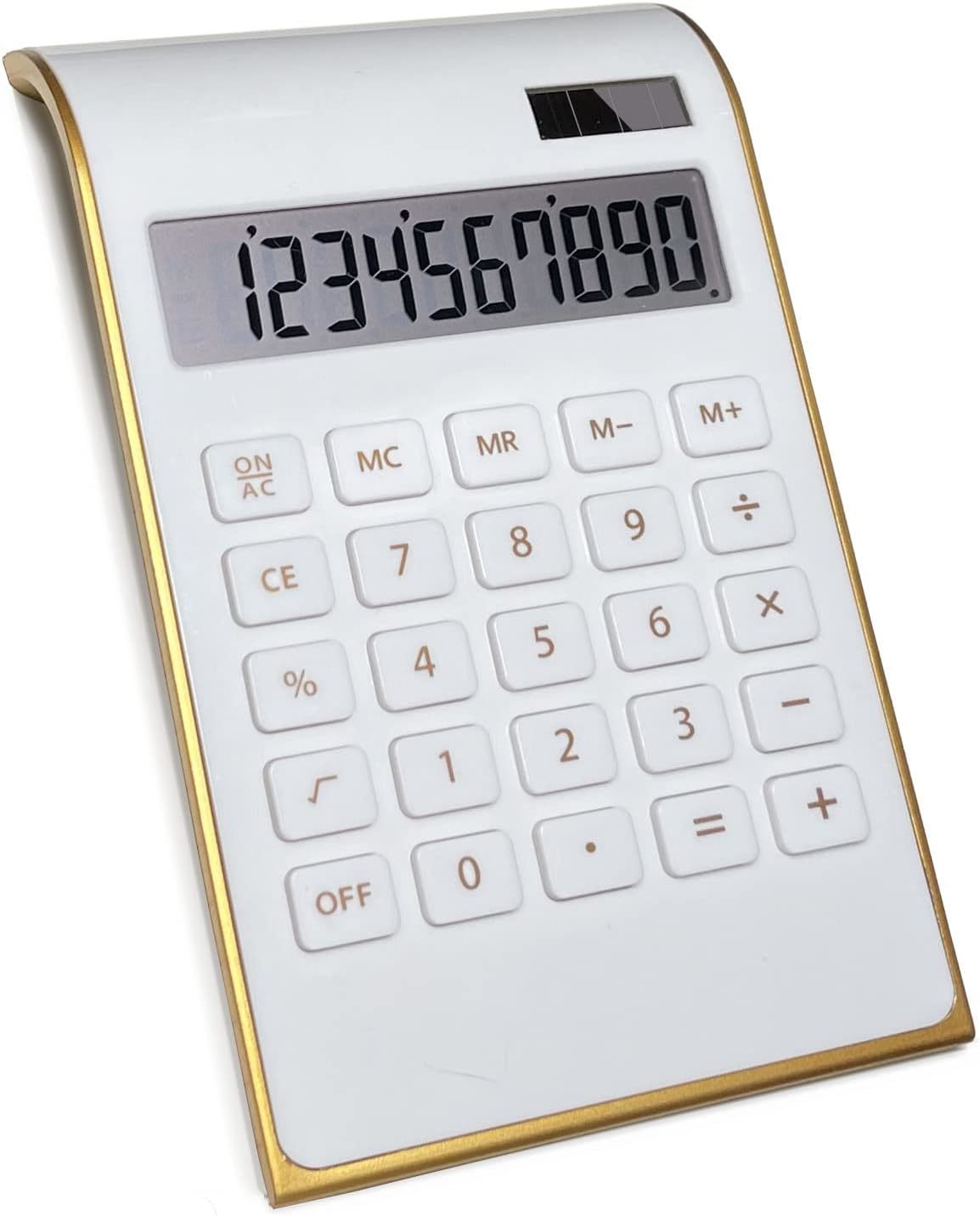 Calculators, The Benkaim Gold Calculator Desk, Gold Office Desk Accents ...