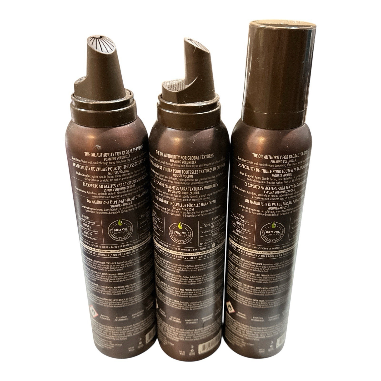 3 Macadamia Professional Foaming Volumizer Mousse Volume Full Sz 6 oz ...