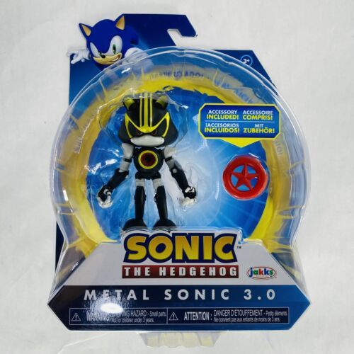New! 4" Metal Sonic 3.0 Red Star Ring Sonic the Hedgehog Jakks Action ...