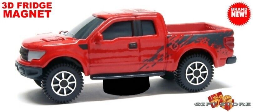 HTF FRIDGE MAGNET RED FORD F150 RAPTOR TRUCK OR DIORAMA S CUSTOM ...