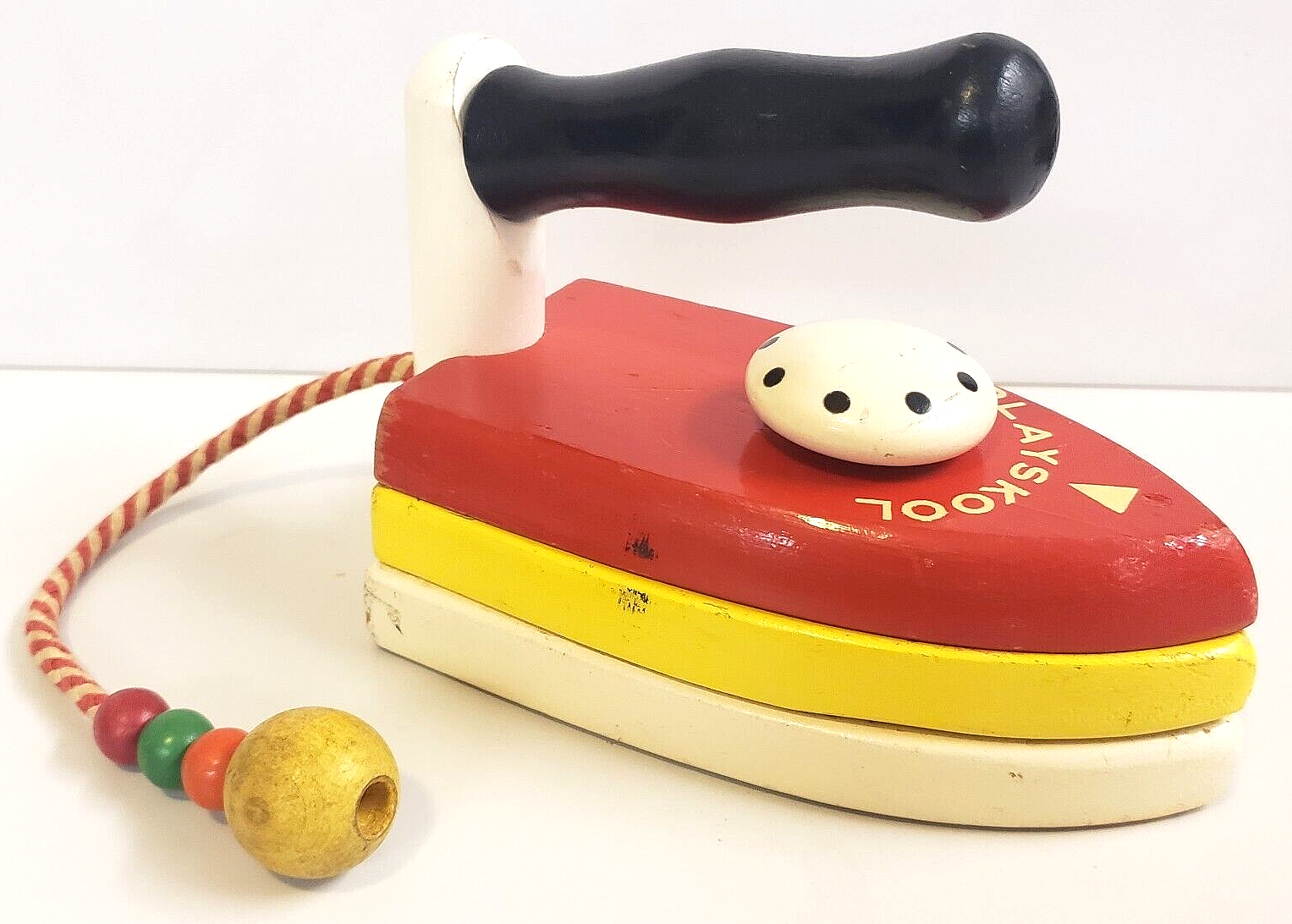 PLAYSKOOL Vintage 50s/60s WOOD BLOCK IRON Kids Preschool Toy WITH ...