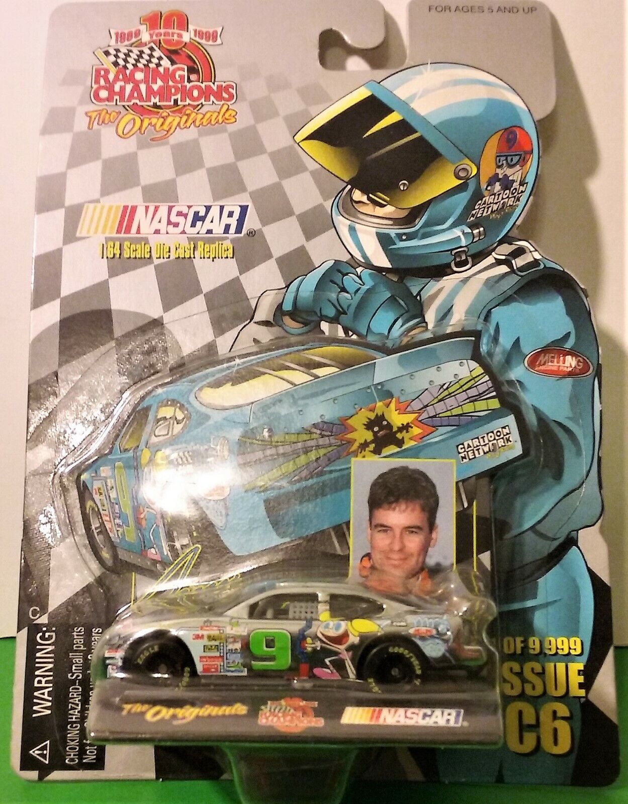 Racing Champions The Originals Jerry Nadeau Cartoon Network Chrome #9 ...