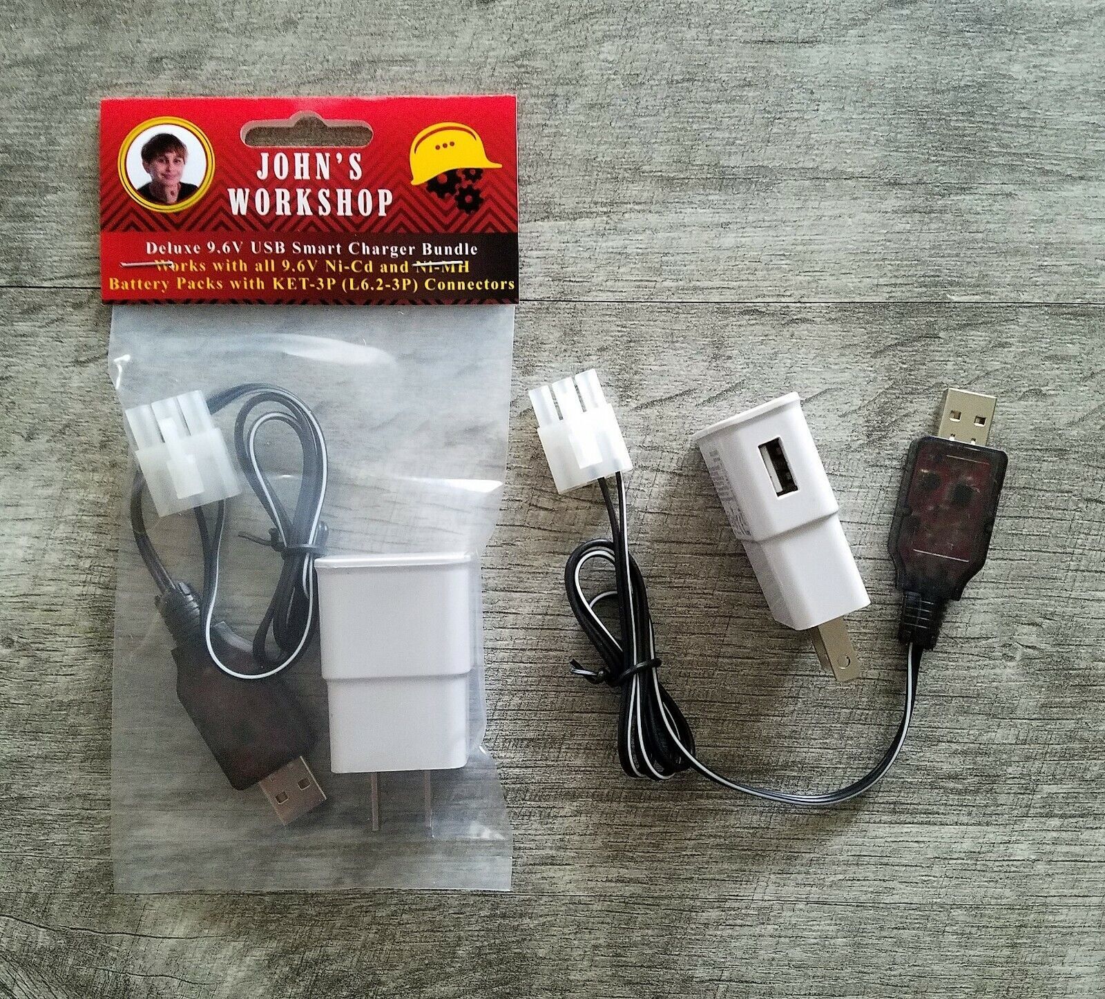 Deluxe 9.6V USB Smart Charger & Wall Outlet Power Pack Bundle for MZ RC ...