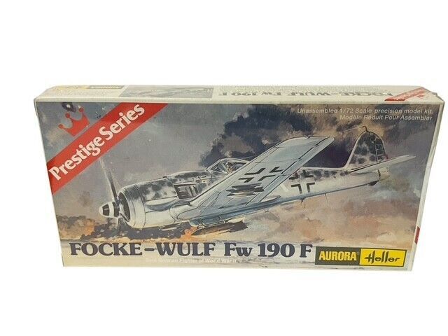 Aurora Heller Model Airplane Kit Jet Plane SEALED box vtg Focke Wulf Fw ...