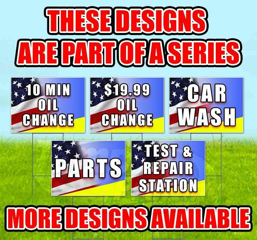 FREE AC CHECK 18x24 Yard Sign WITH STAKE Corrugated Bandit BUSINESS ...