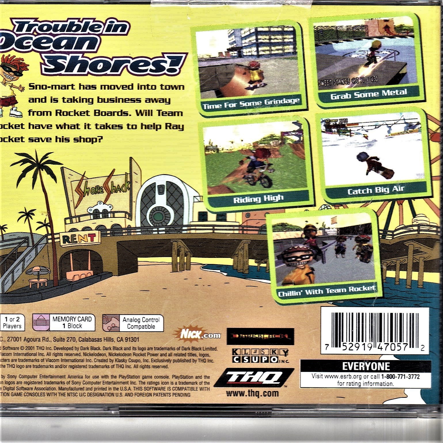 PlayStation - Rocket Power - Team Rocket Rescue - Video Games