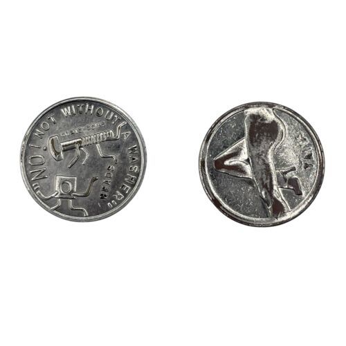 Vintage Sexy Naughty Heads Tails Coin Woman and Electrifying Nuts and ...