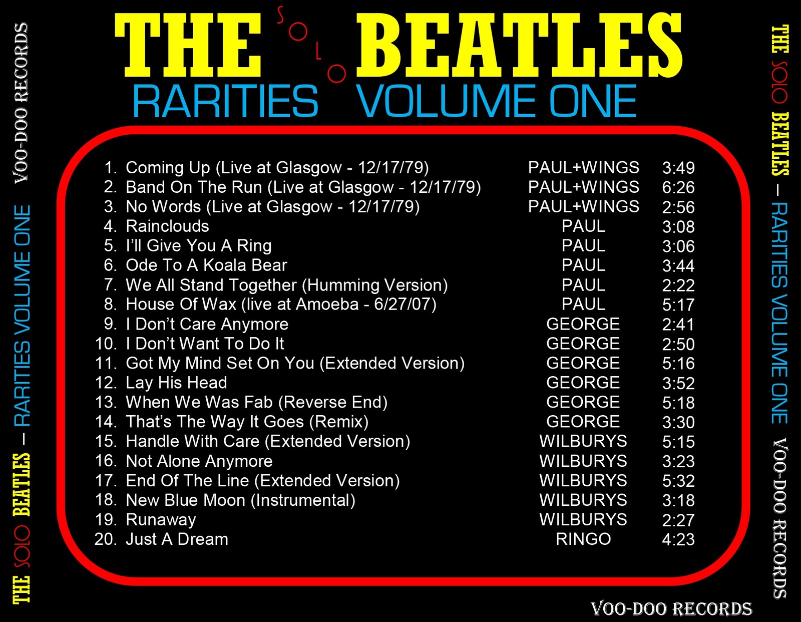 The Beatles - Solo Beatle Rarities [1-CD] Handle With Care Coming Up ...