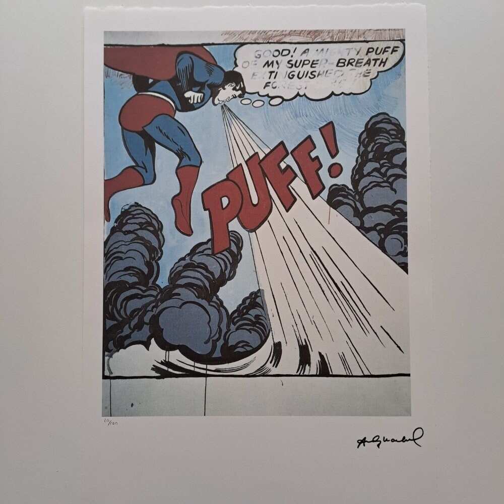 Andy Warhol Signed - Superman - Certificate Leo Castelli - Art Prints