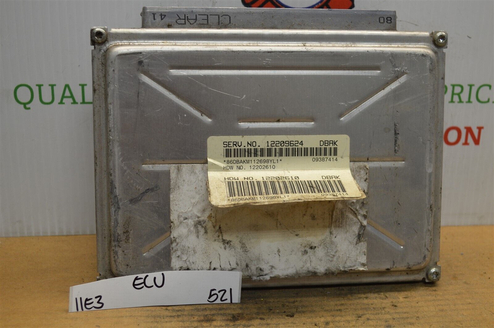 01-03 Chevrolet Camaro Engine Control Unit ECU 12209624 Module 521-11E3 ...