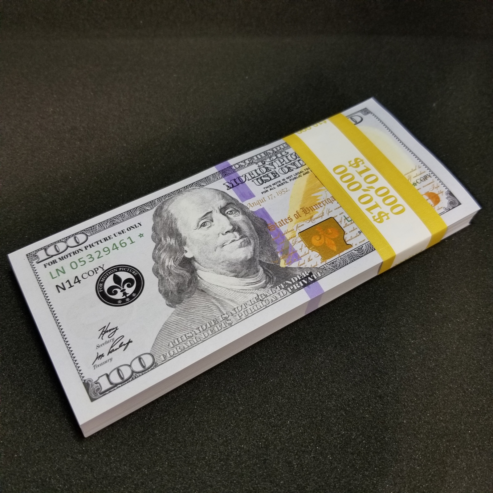 100K $ FULL PRINT Realistic Prop Money Fake 100 Dollar Bills REAL CASH ...