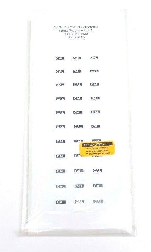NEW Q-CEES L05BK BLACK 1/2" X 1/2" LASER LABEL HALF SHEETS 660 LABELS ...