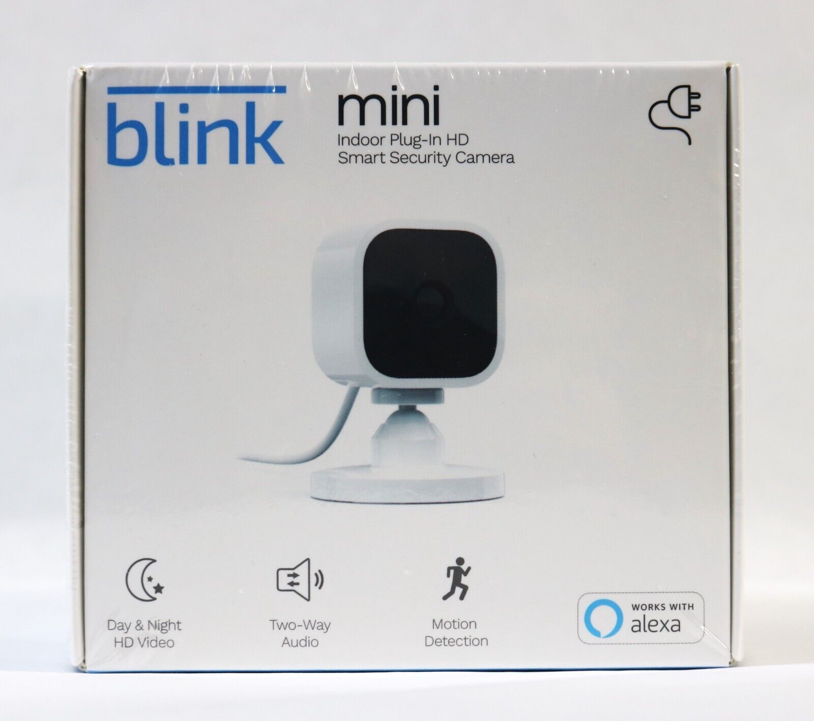 Blink Mini Indoor Plug-In HD Smart Security Camera in White New SEALED - Security Cameras