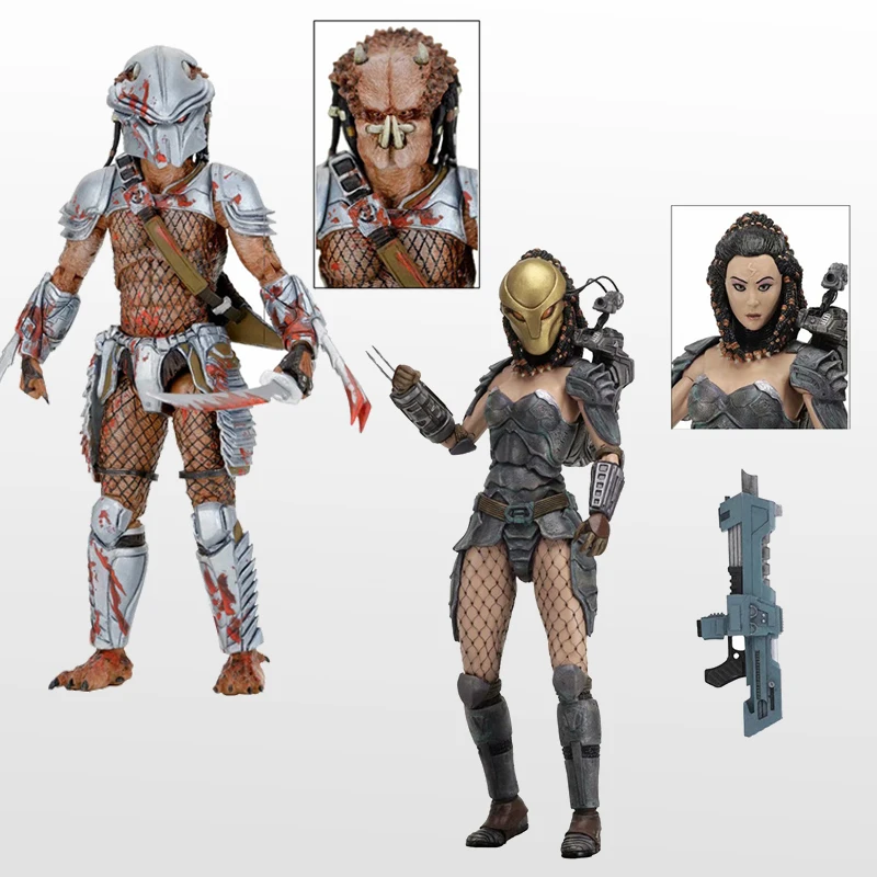 NECA Alien VS Predator Action Figure Masked Scar Elder Predator Machiko ...