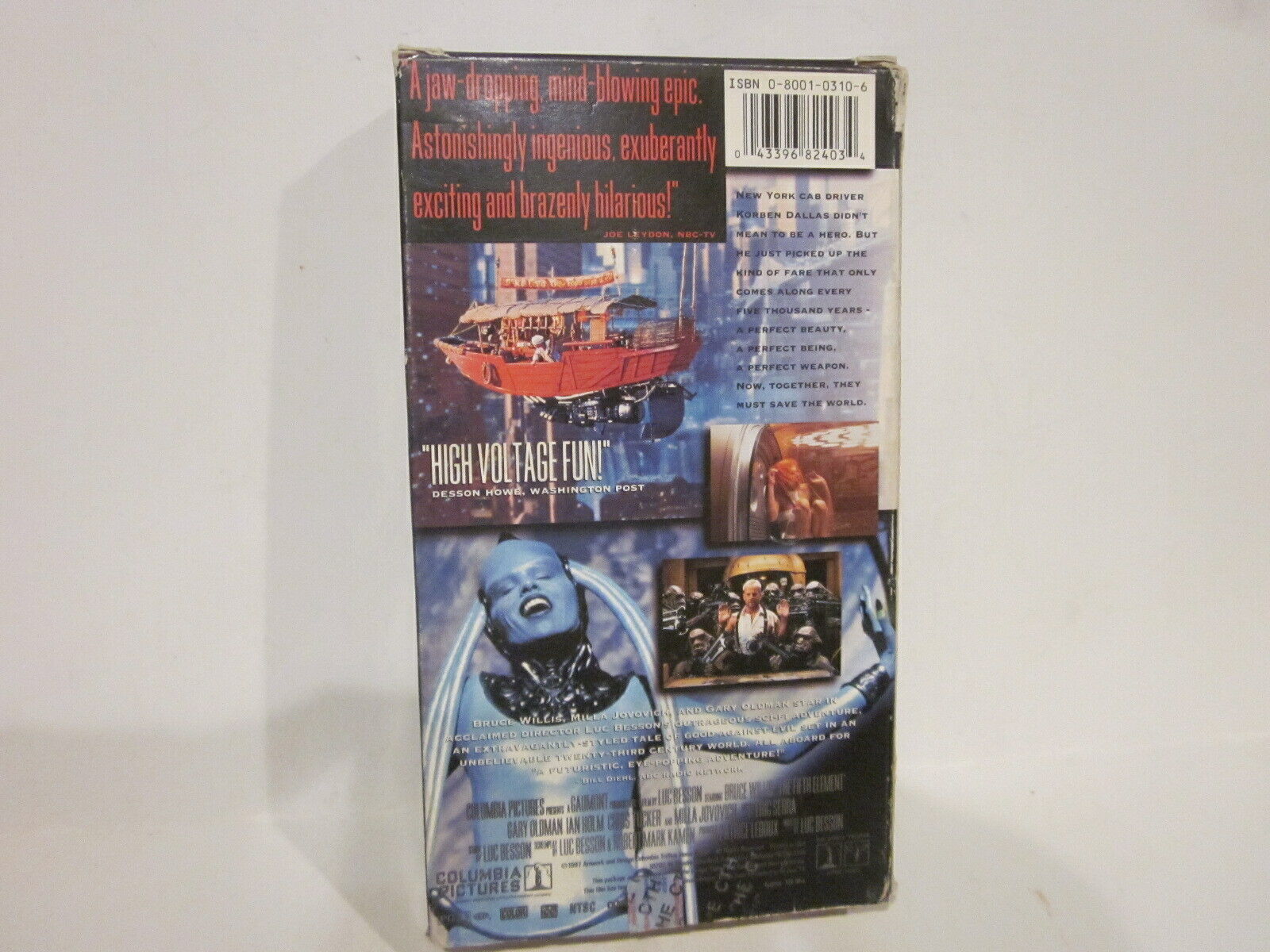 The Fifth Element (VHS, 1997) Tape Movie Bruce Willis Gary Oldman Ian ...