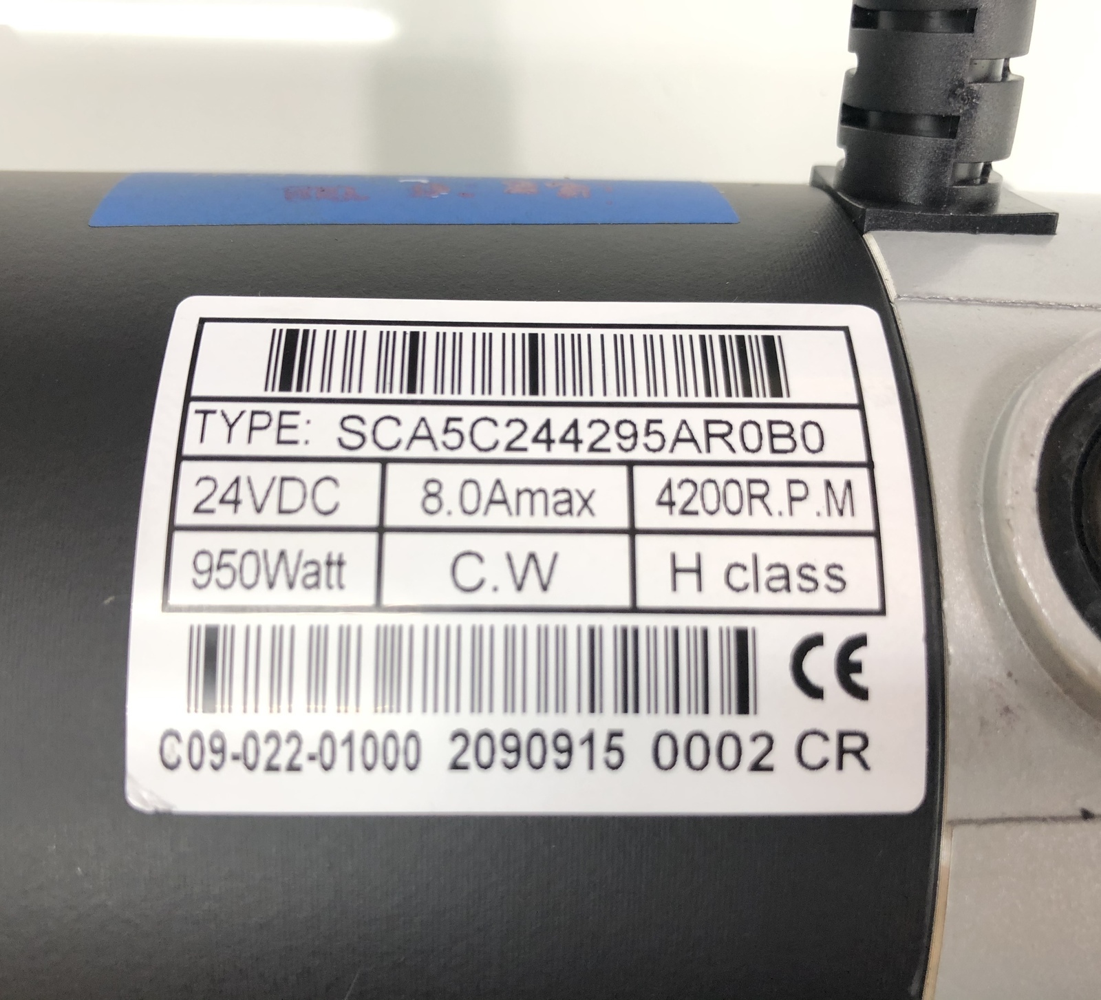 4pole Motor Drive 950W 4200RPM incl. brake SCA5C244295AR0B0 C09-022-01000 - Mobility Scooter Parts