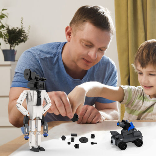 Cameraman with Tank Building Blocks Toy MOC Action Figure from Game ...