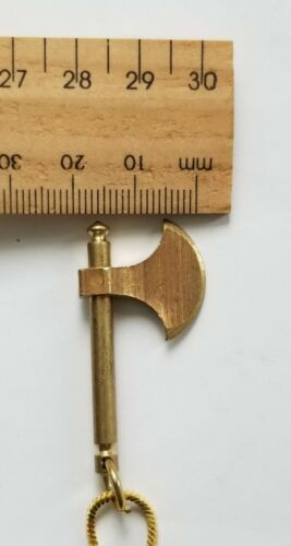 Sikh Punjabi Brass Axe Pendant in Golden Chain Singh Khalsa Kaur Locket ...