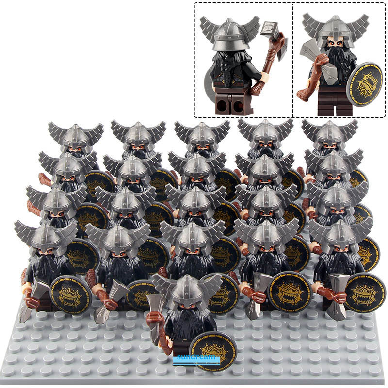 Evil Dwarf Army Dwarves Warriors Cmf Series 5 Lego Moc Minifigures Set