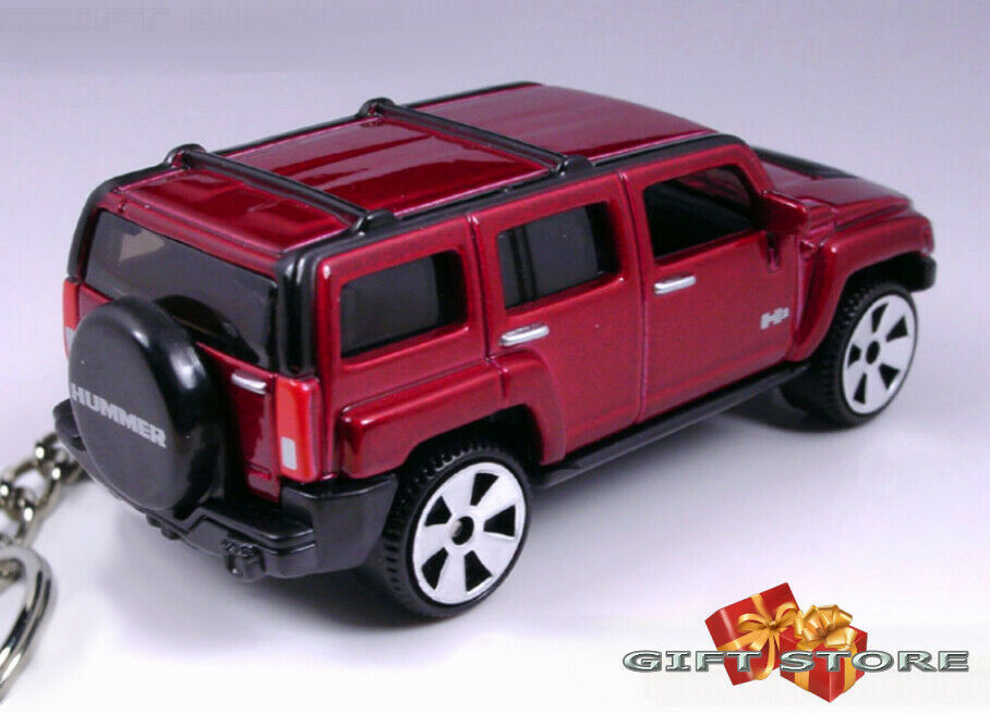 RARE HTF KEY CHAIN RING DARK RED MAROON HUMMER H3 SUV NEW CUSTOM ...