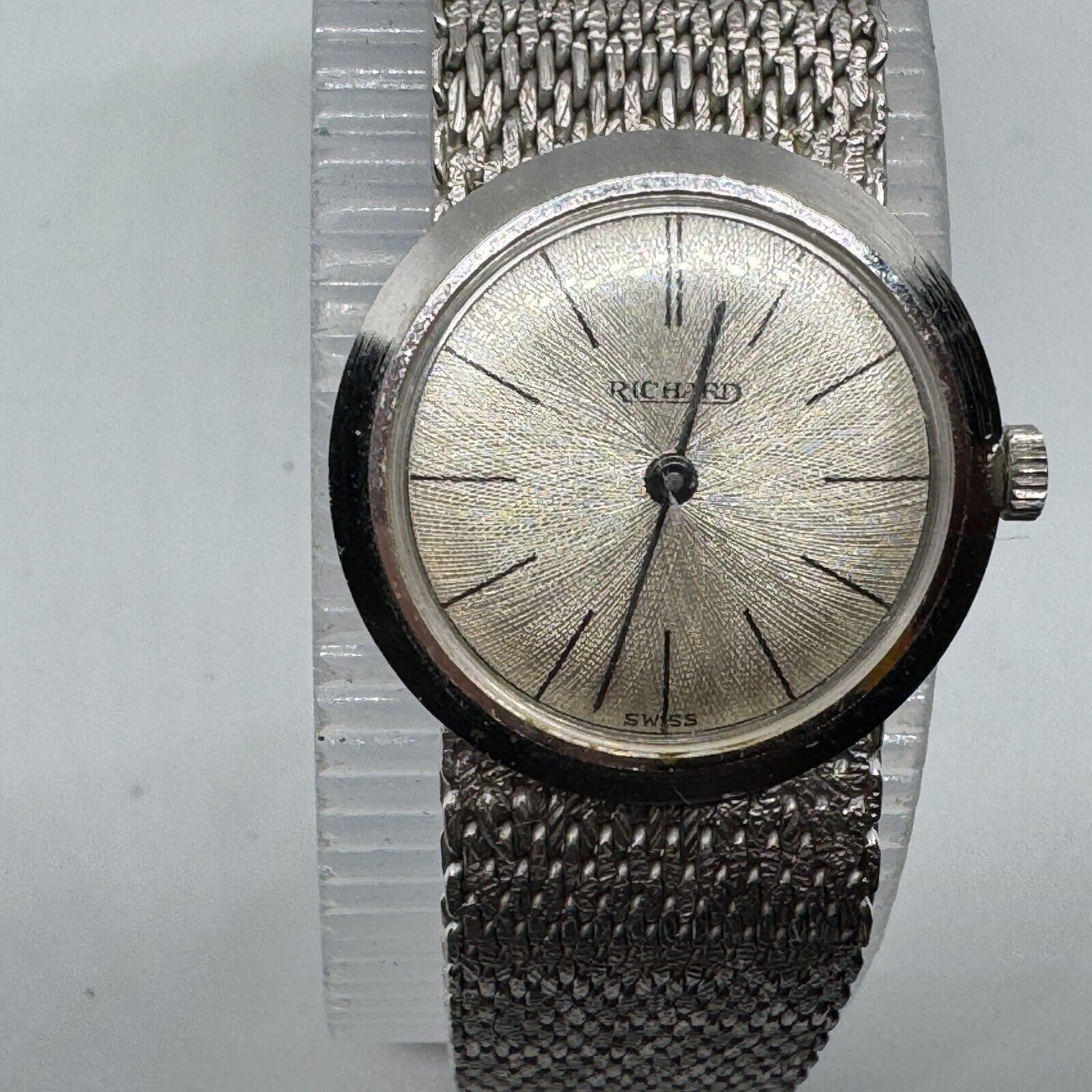 Vintage Richard Swiss Women Hand-Winding Mechanical Watch 3038 Silver ...