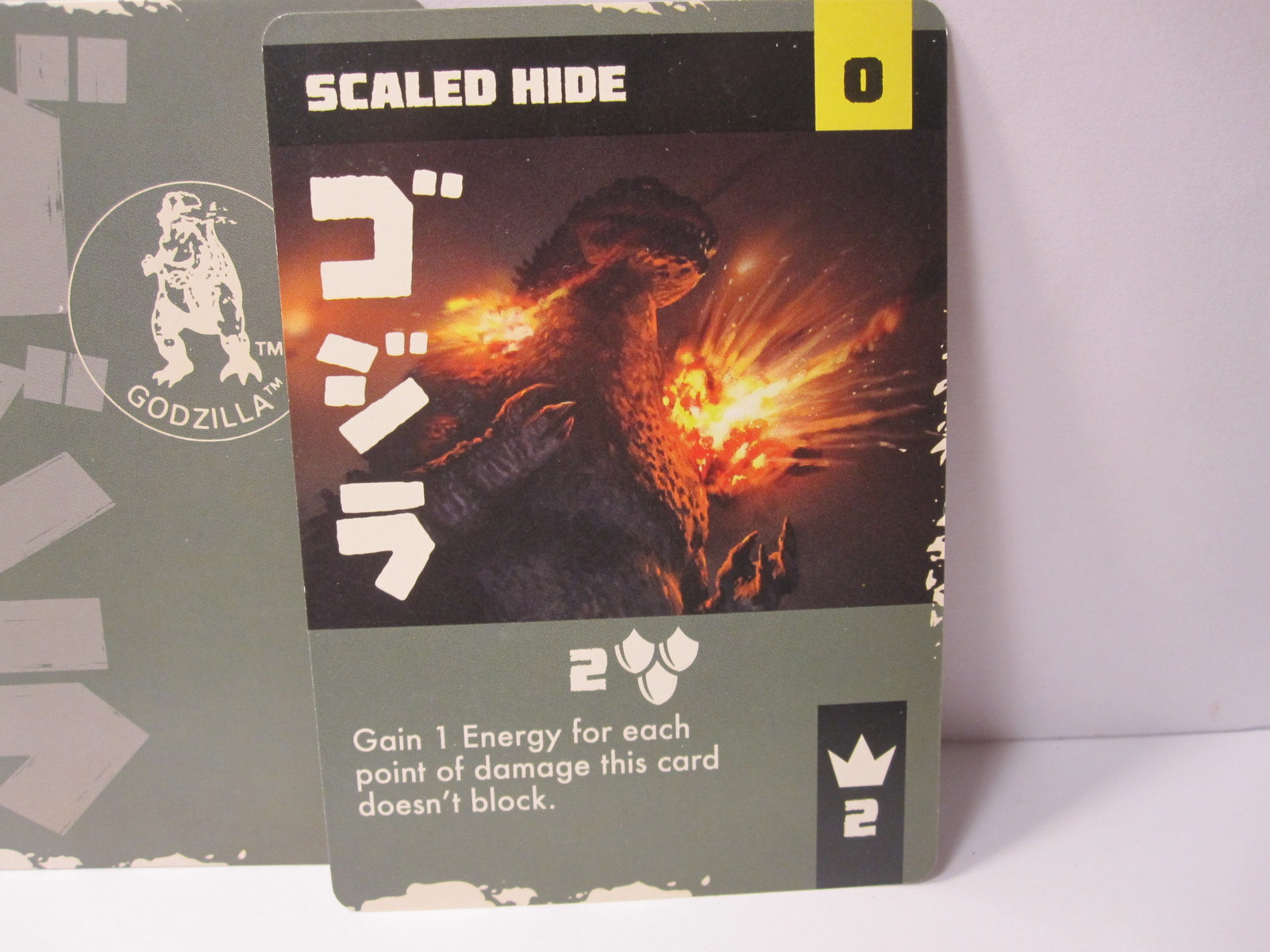 2021 Godzilla, Tokyo Clash Board game piece: Godzilla card - Scaled ...