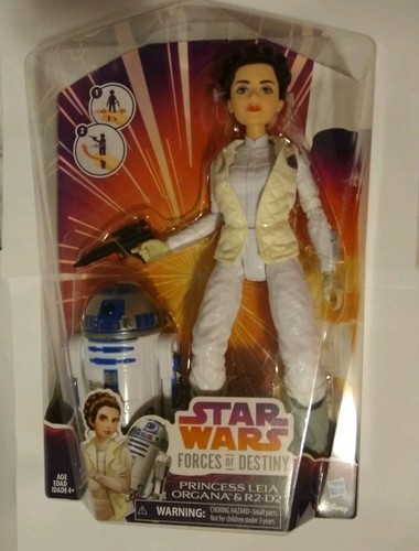 Star Wars Princess Leia and R2-D2 droid figures Disney Hasbro ...