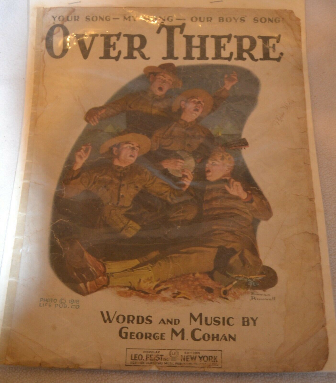 Vintage 1918 Over There Sheet Music Norman and 50 similar items