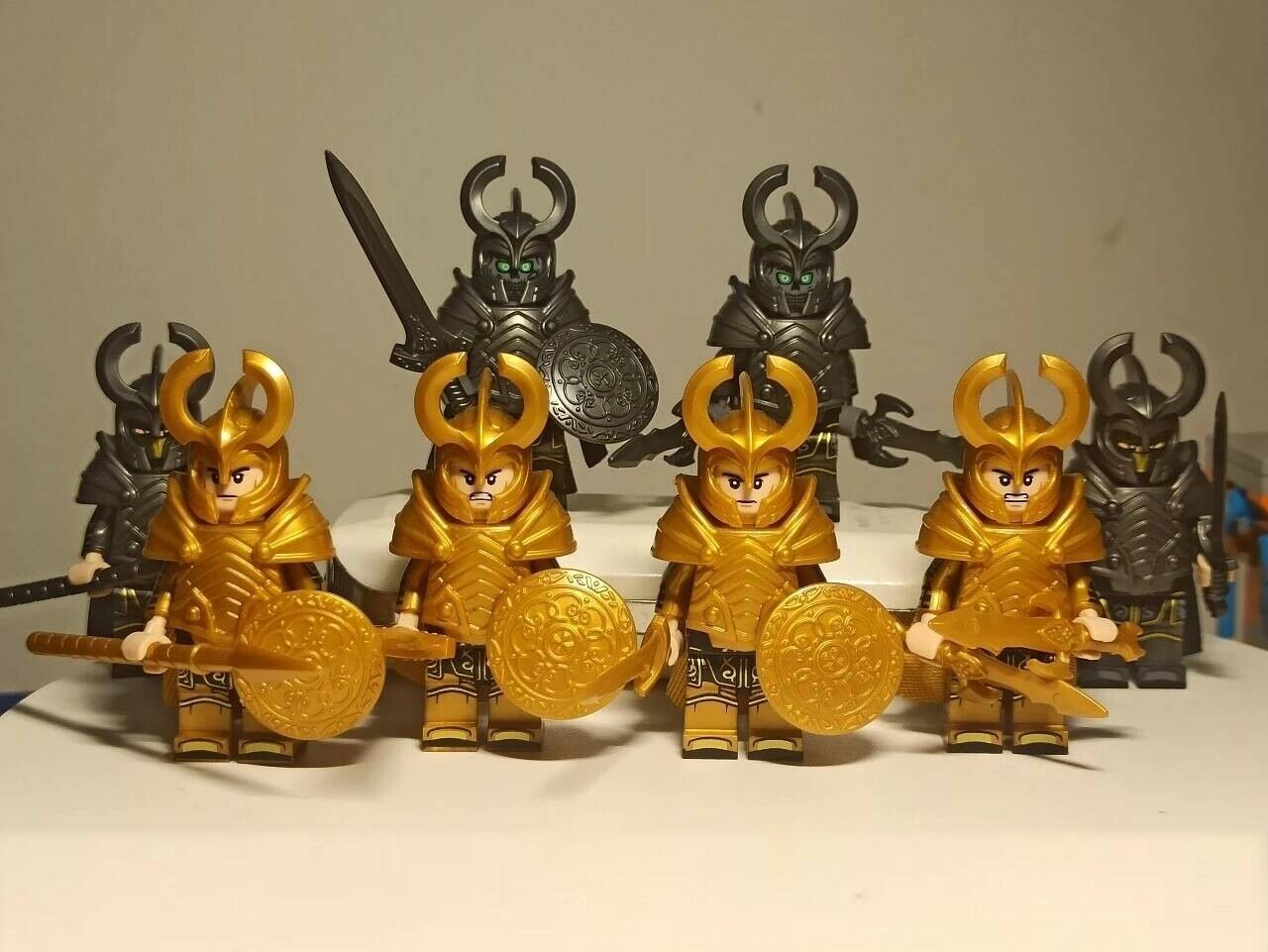 8pcs/set Marvel Thor Ragnarok Asgard Army The Einherjar Guard Custom ...