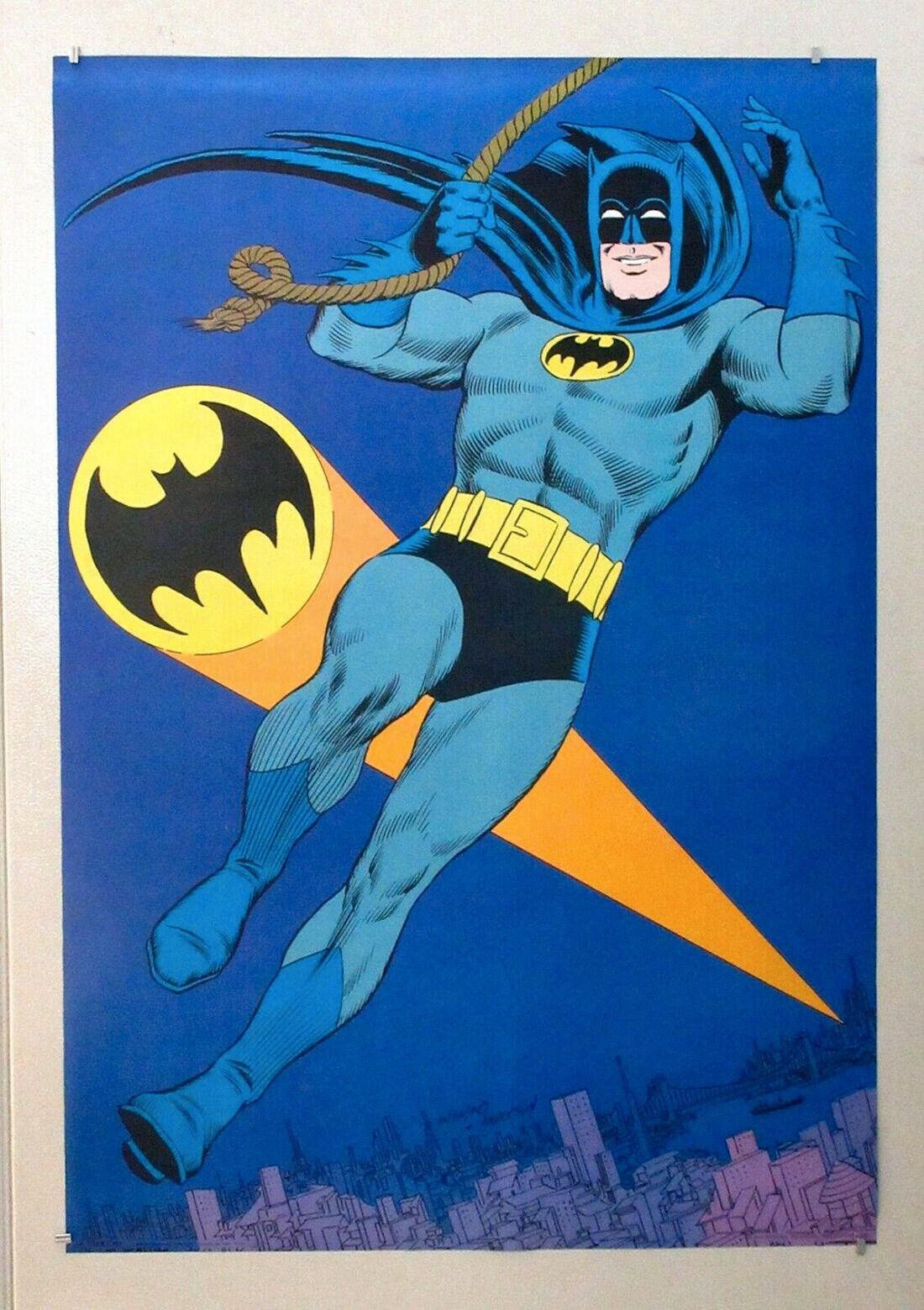 Original 1973 Batman poster:Vintage 34 1/2 x 24 DC Detective Comics pin ...