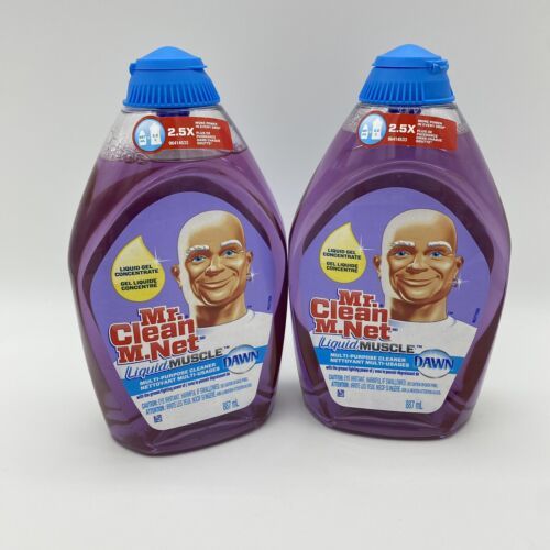 2X New Mr Clean Liquid Muscle Concentrate Multi Purpose Cleaner Dawn 887 ml 30oz - Cleaning Products
