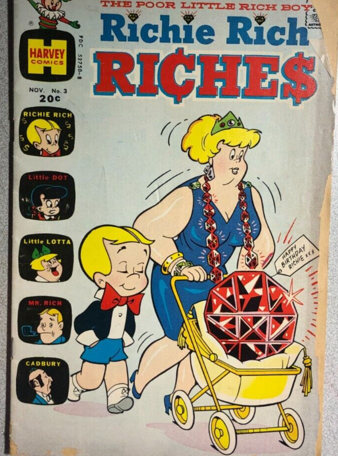 RICHIE RICH RICHES #3 (1972) Harvey Comics VG - Comics & Graphic Novels